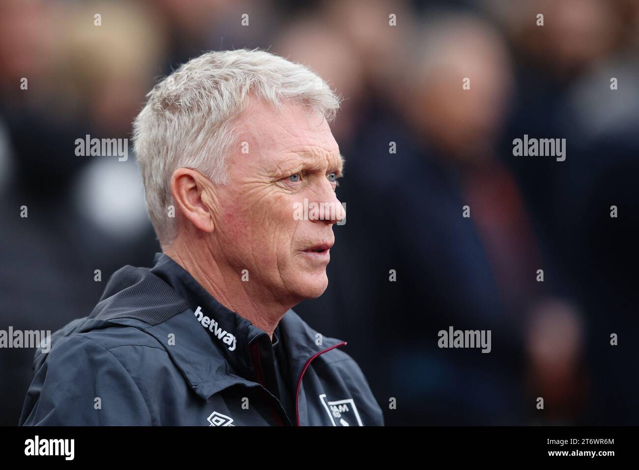 LONDON, UK - 12th Nov 2023: West Ham United manager David Moyes looks ...