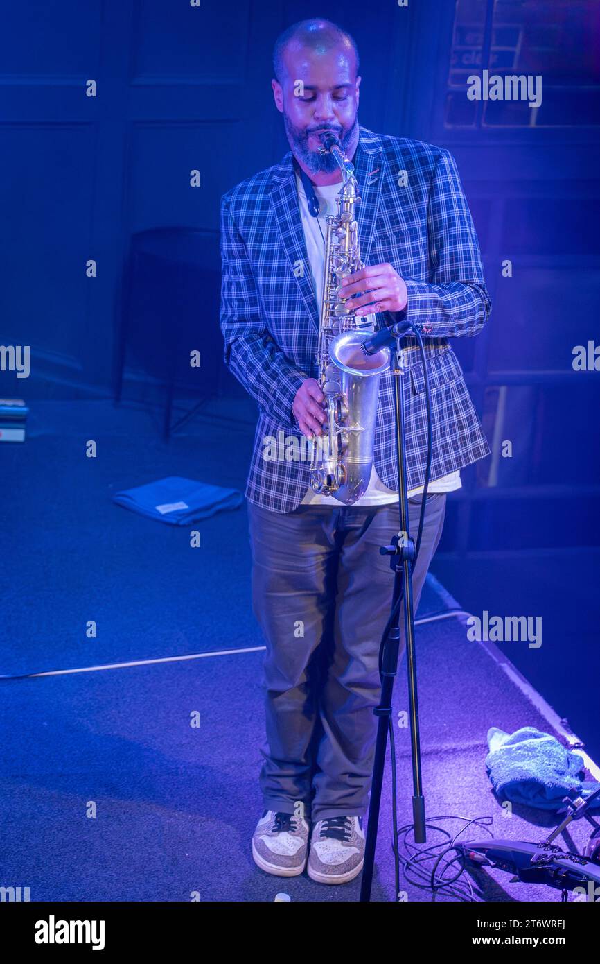 Eric Animan performing with China Crisis, Acapela Studios, Pentyrch ...