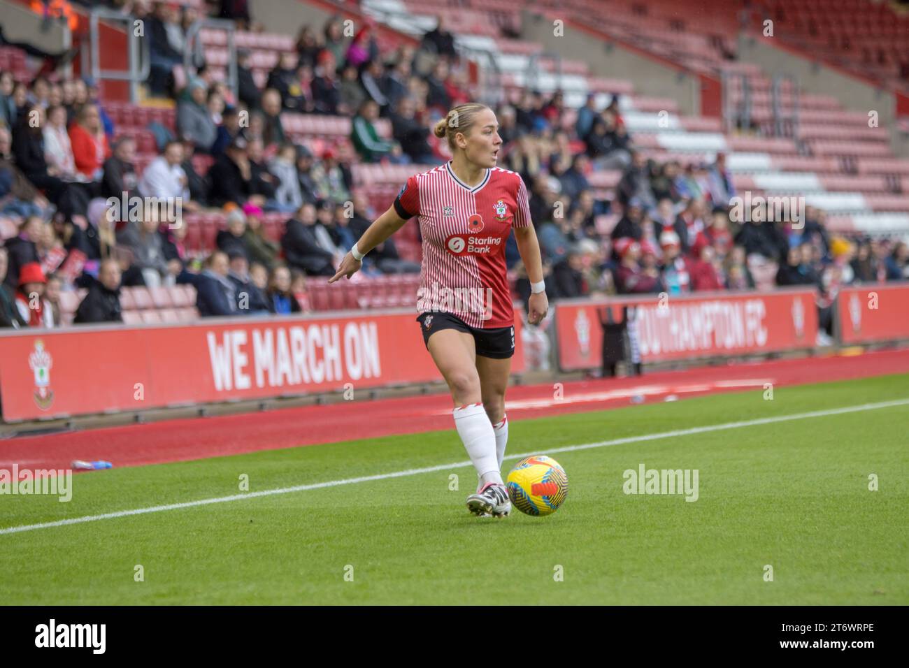 Southampton,England, 12th November 2023: Katie Wilkinson (9 Southampton ...