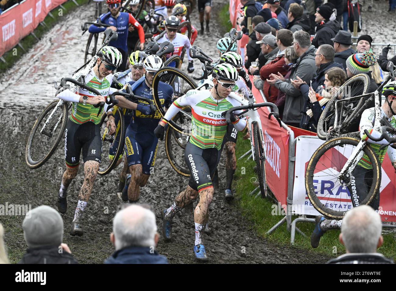 Belgian Laurens Sweeck pictured in action during the men's elite race ...