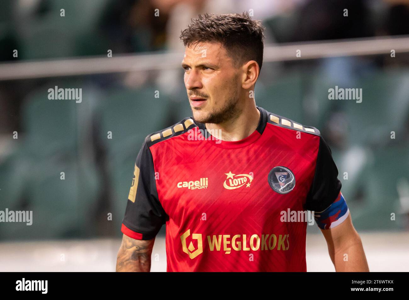 Erik Janza of Gornik seen during the Polish PKO Ekstraklasa League ...