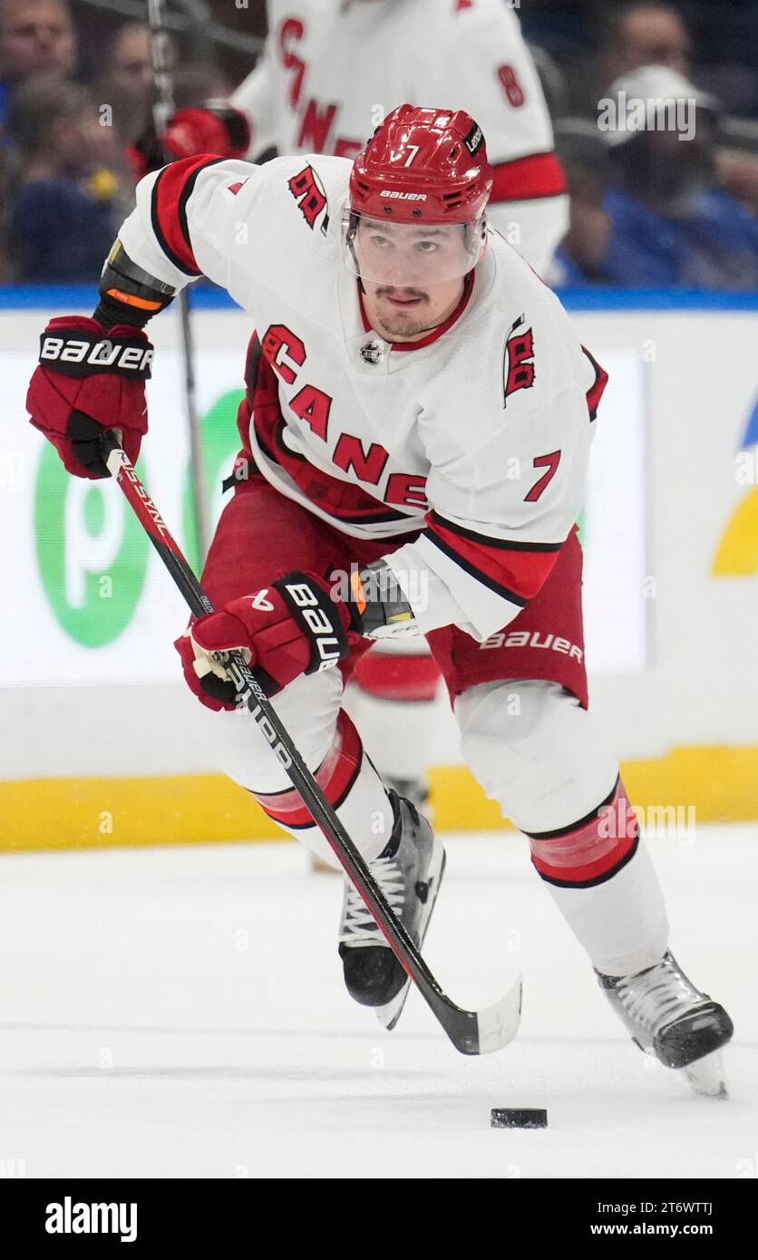 Carolina Hurricanes defenseman Dmitry Orlov (7) skates against the ...