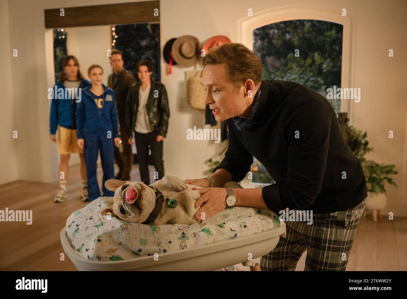 MATTHIAS SCHWEIGHÖFER in FAMILY SWITCH (2023), directed by MCG. Credit ...