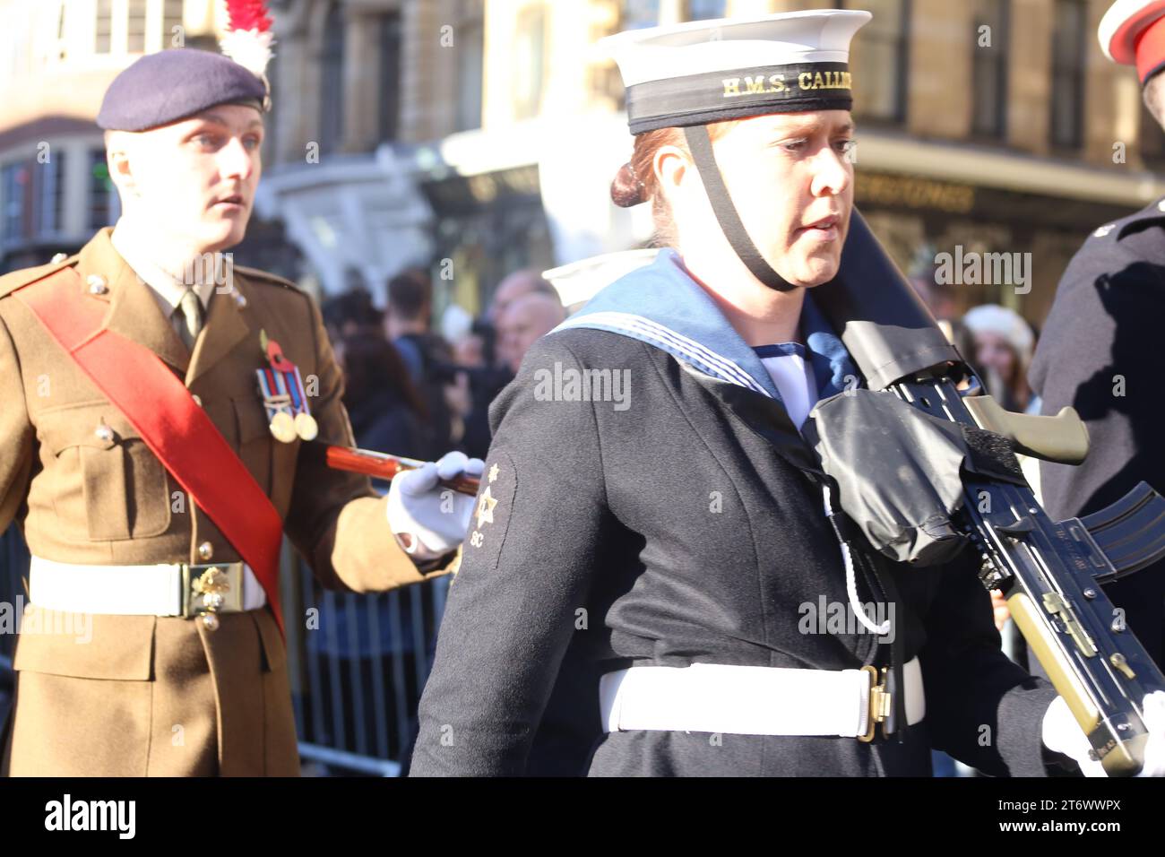 Remembrance Sunday, Veterans, Troops, Band of Royal Regiment Fusiliers ...