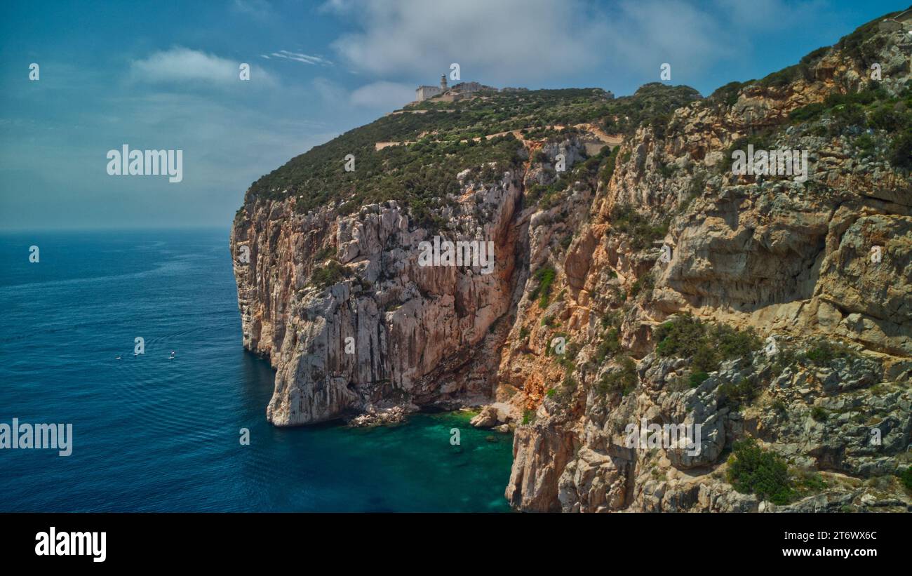 Sardinian cliffs aerial hi-res stock photography and images - Alamy