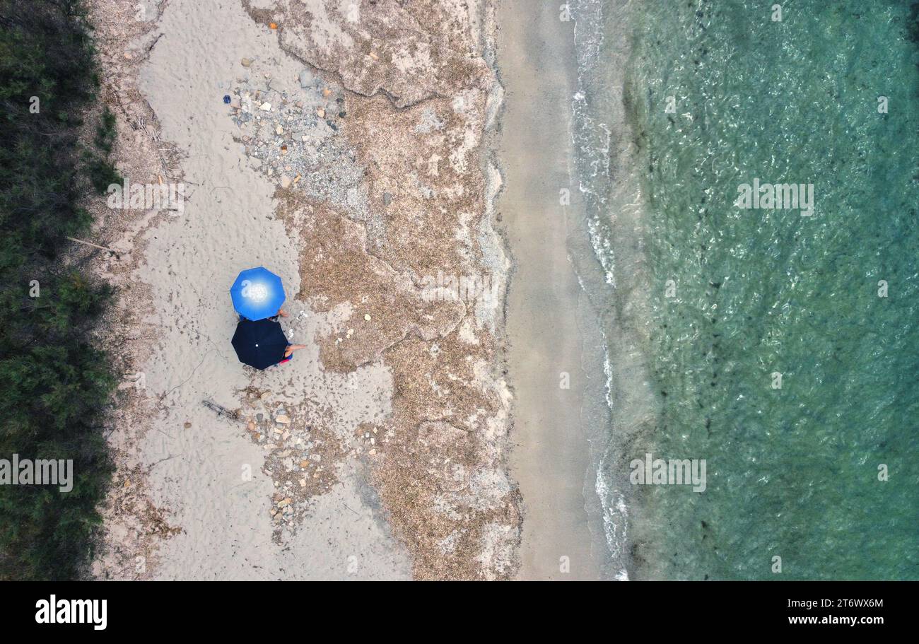Birds Eye View Beach Stock Photo - Alamy