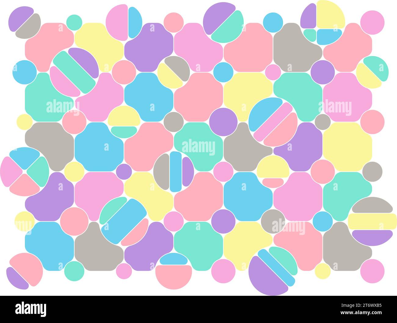 Flat colorful background with geometric pattern of rounded shapes. Easy ... Flat colorful background with geometric pattern of rounded shapes. Easy ...