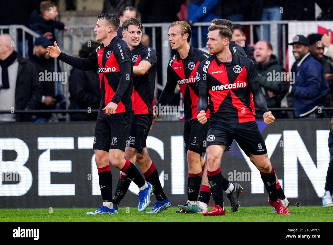 ALMERE, NETHERLANDS - NOVEMBER 12: Thomas Robinet of Almere City FC ...