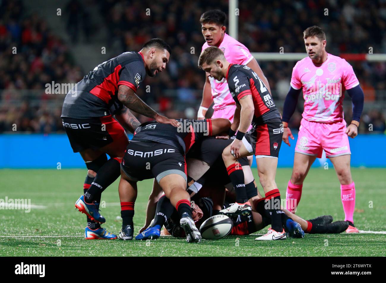 Martin PAGE RELO of Lyon and Romain TAOFIFENUA of Lyon during the ...