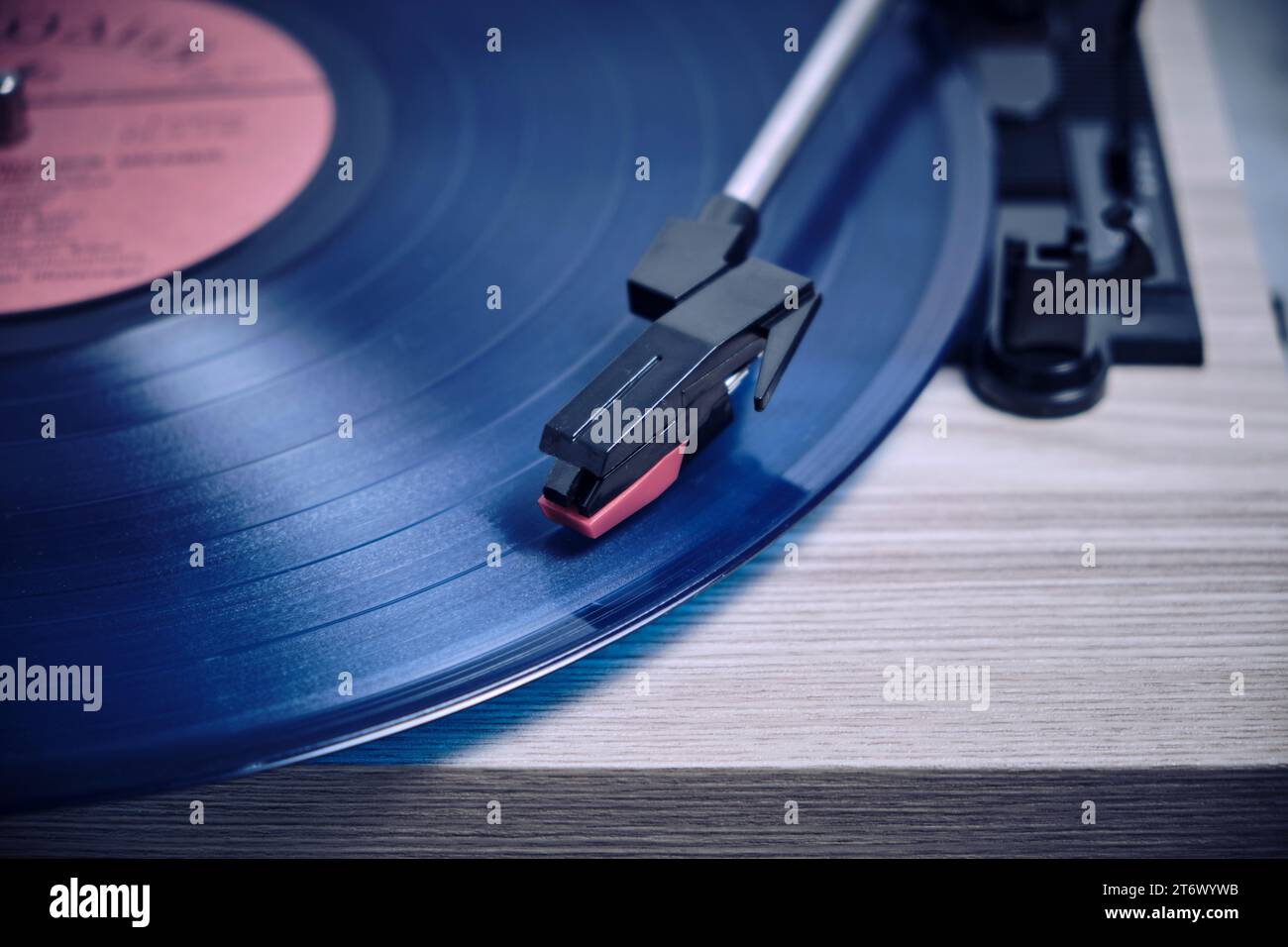 Classic vinyl record player closeup Stock Photo - Alamy