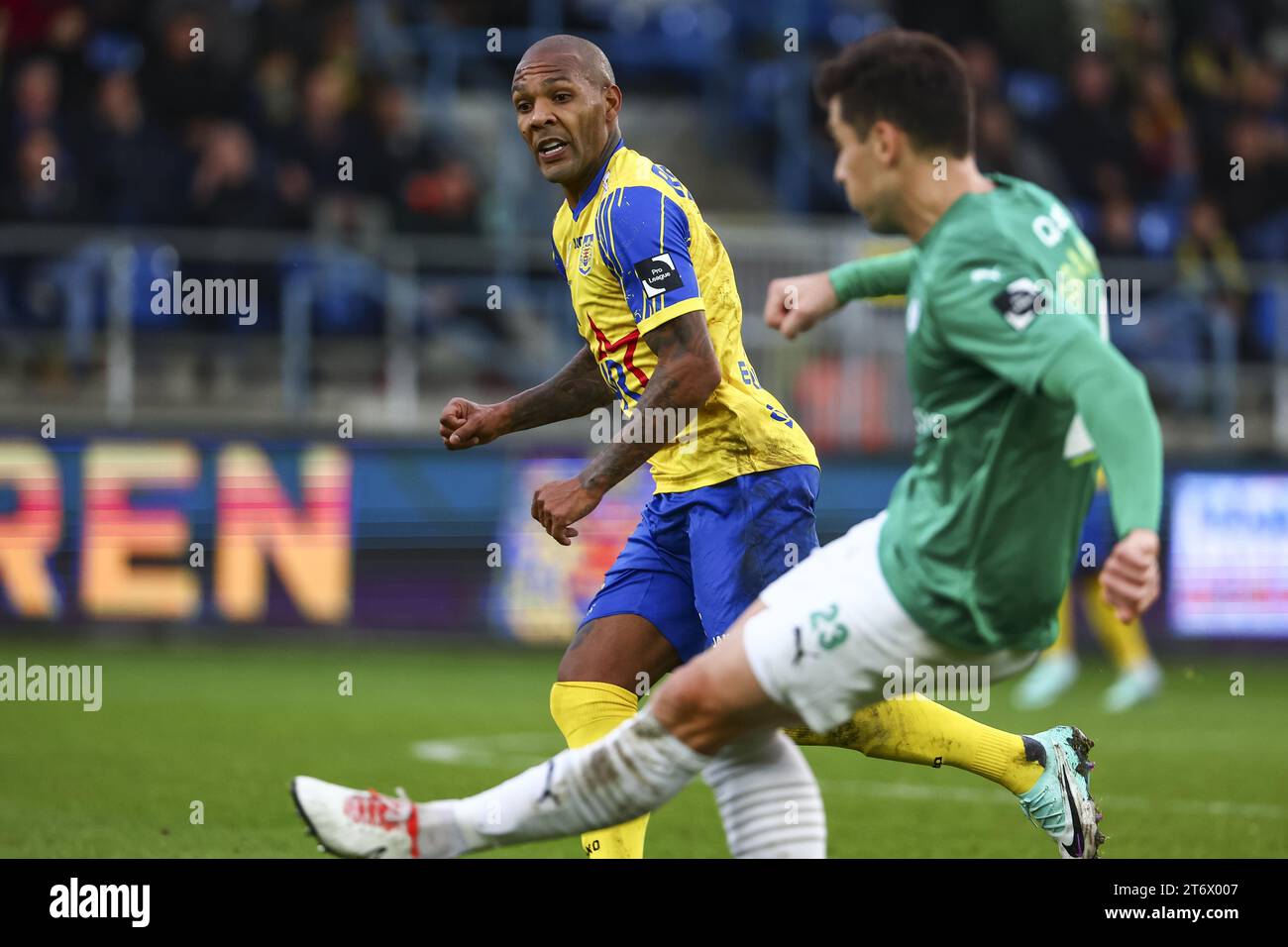 Beveren's Everton Luiz pictured in action during a soccer match between ...