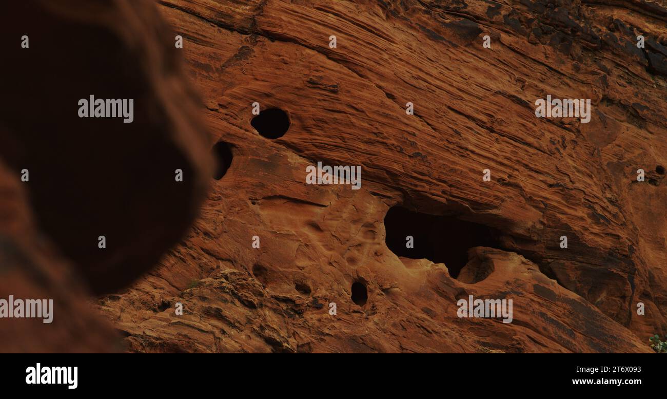 Ancient and uniquely weathered rock formations create the illusion of a ...