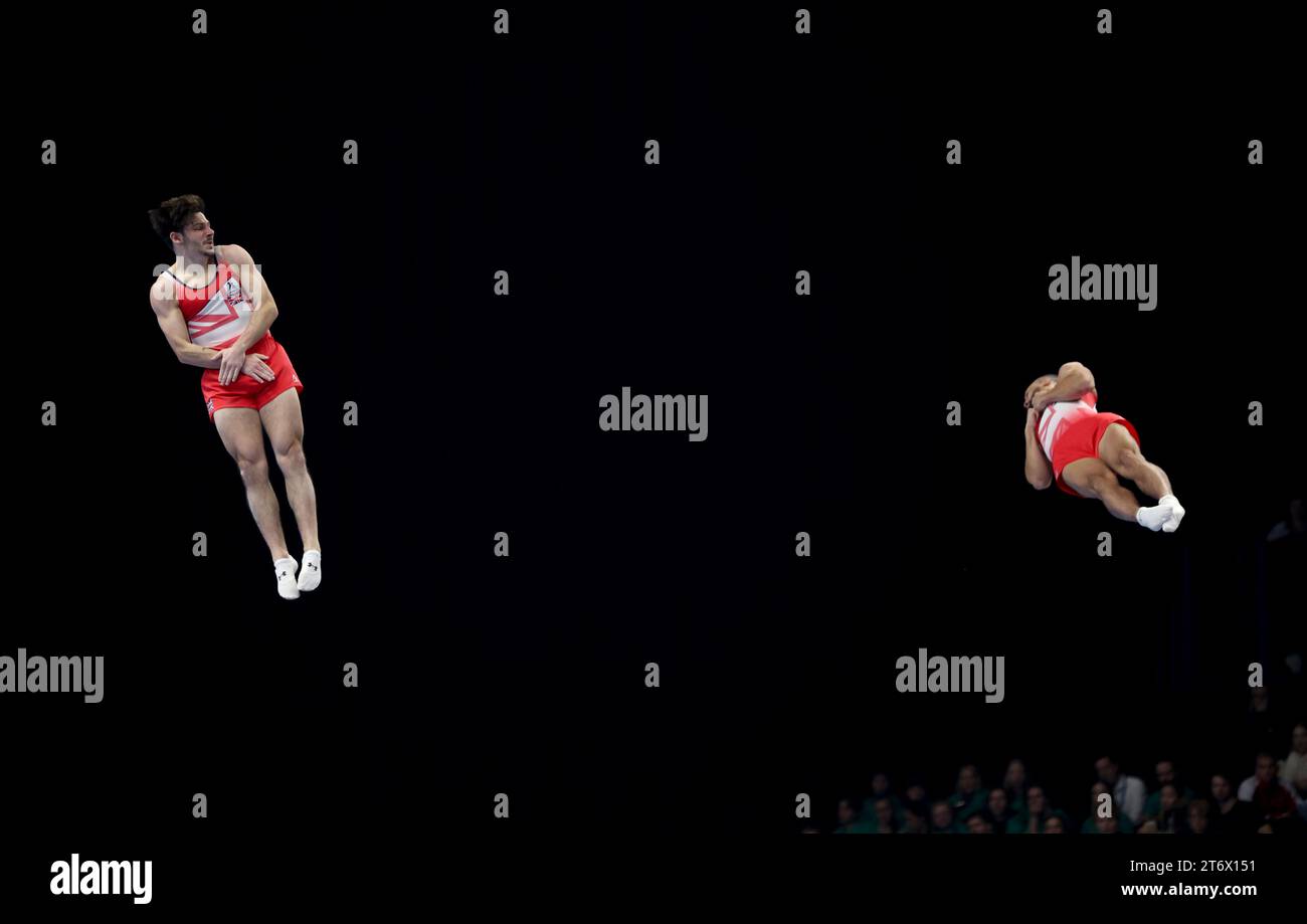 Great Britain’s Corey Walkes and Zak Perzamanos compete in the Men’s ...