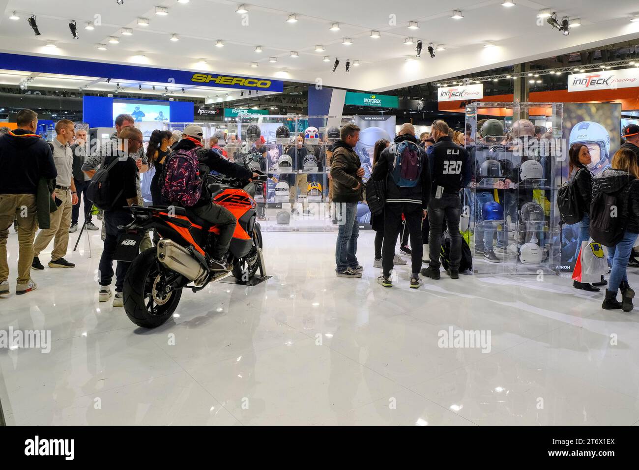 SOME VIEWS FROM THE MILAN FAIR EICMA 20023, the most important trade ...