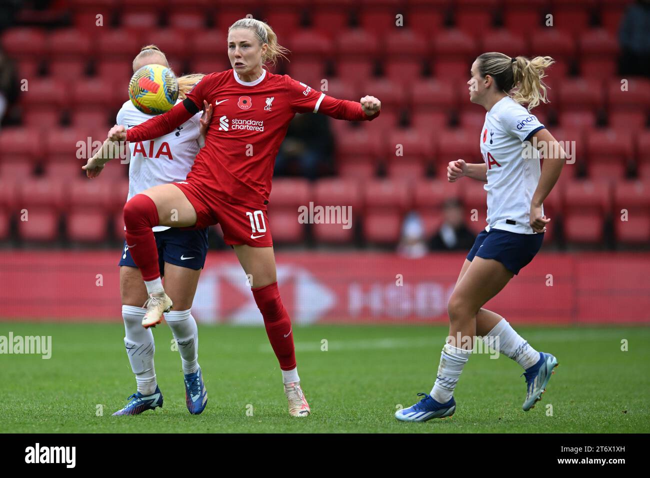 ondon, England on 12 November 2023. Sophie Roman Haug of Liverpool ...