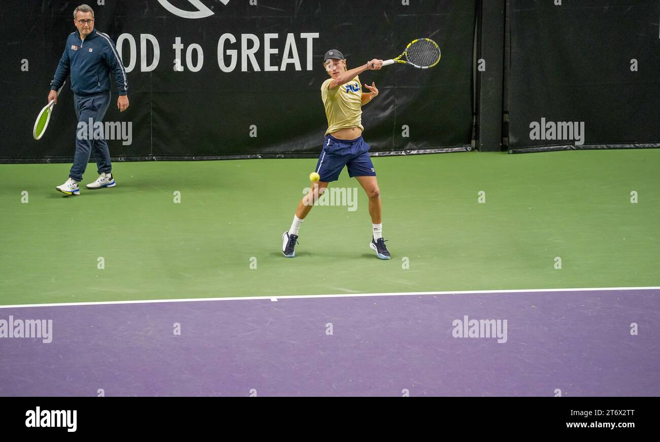 Stockholm, Good To Great tennis academy, Sweden, 11 12 2023, Leo Borg ...