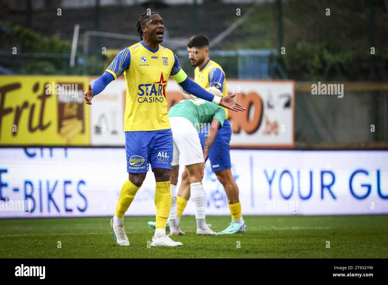 Beveren's Sheldon Bateau pictured during a soccer match between SK ...