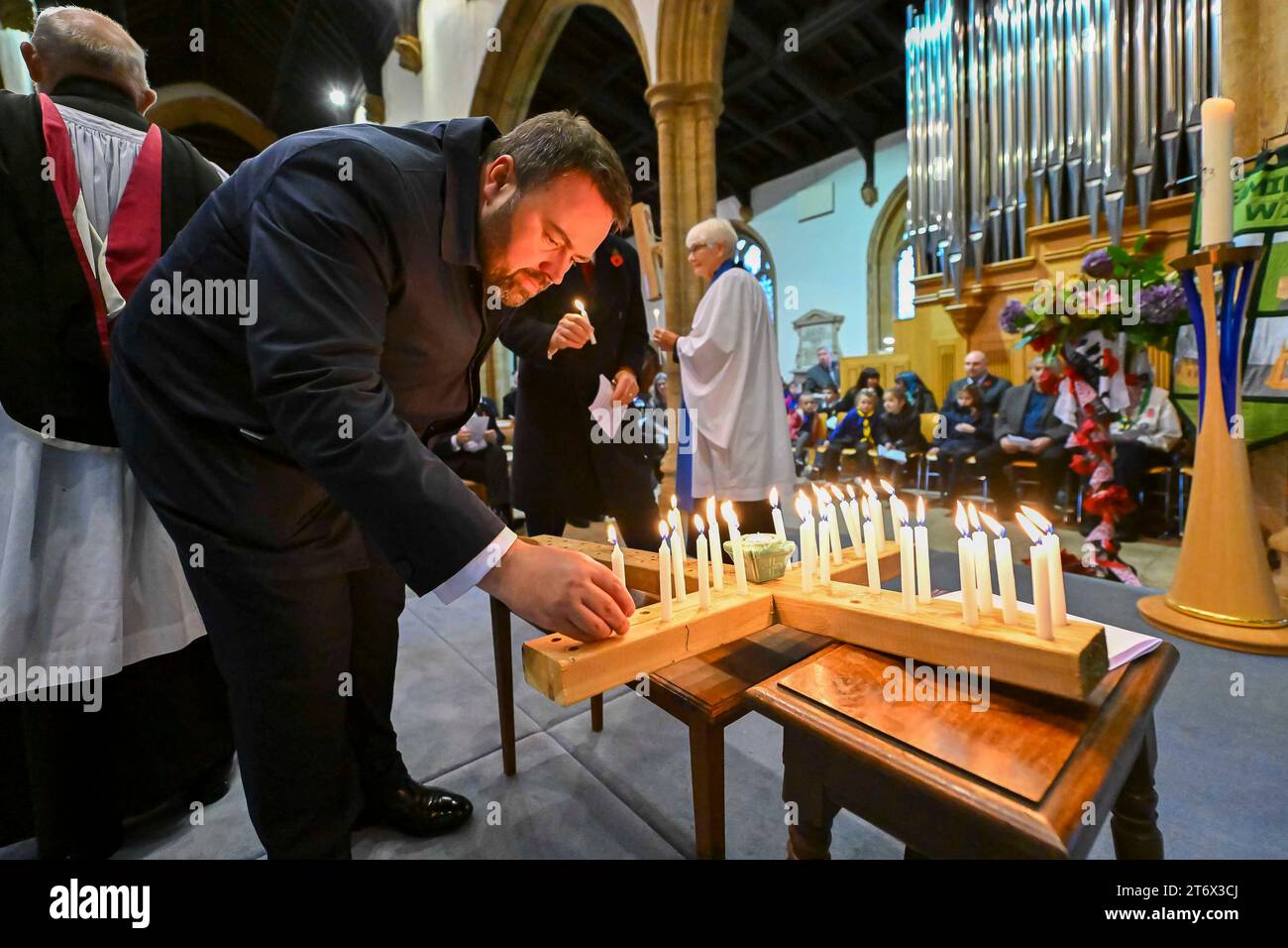 Beaminster, Dorset, UK. 12th November 2023. Chris Loder MP for West ...