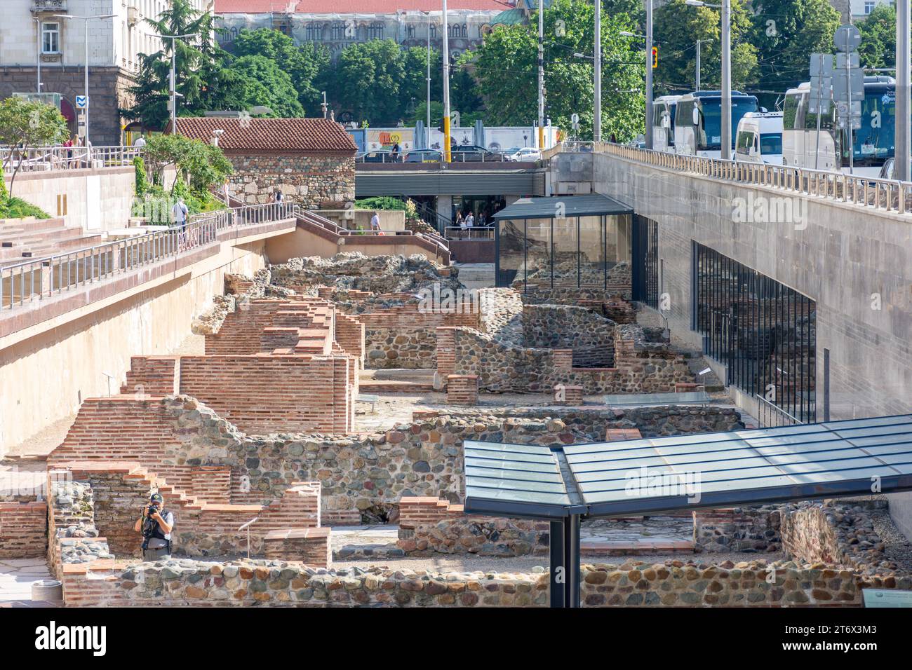 Ancient Serdica ruins complex and Serdica Metro station ,.Knyagina ...