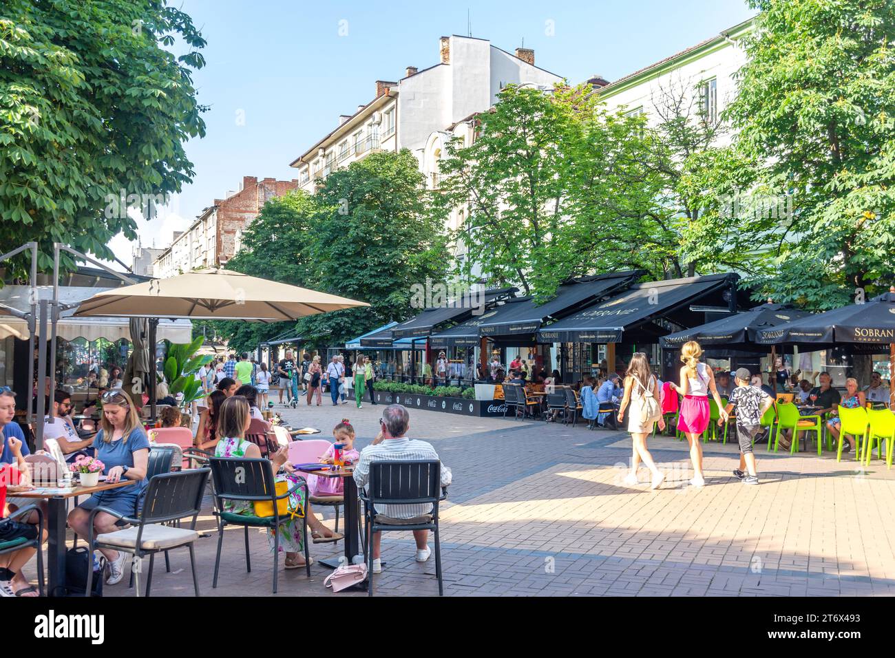 Restaurants in Vitosha Boulevard (shopping street), Sofia, Bulgaria, City Centre, Sofia ...