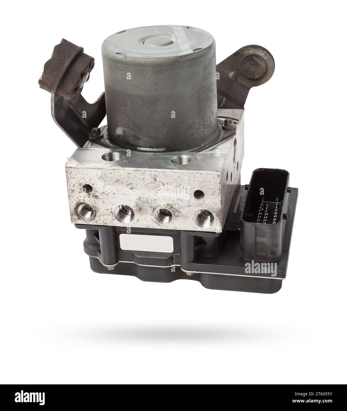 Brake fluid pump control unit for distributing braking force to ...