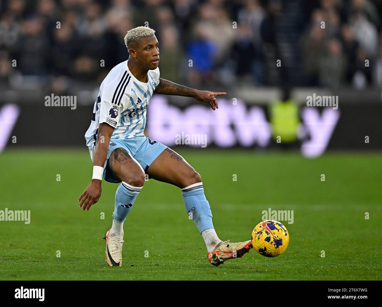 London UK 12th November 2023. Danilo (Nottingham Forest) during the ...