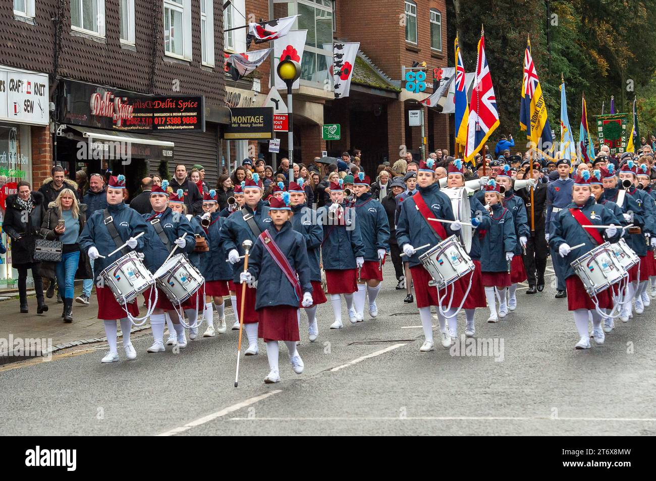 Chalfont St Peter in Buckinghamshire, UK. 12 November, 2023. Hundreds ...