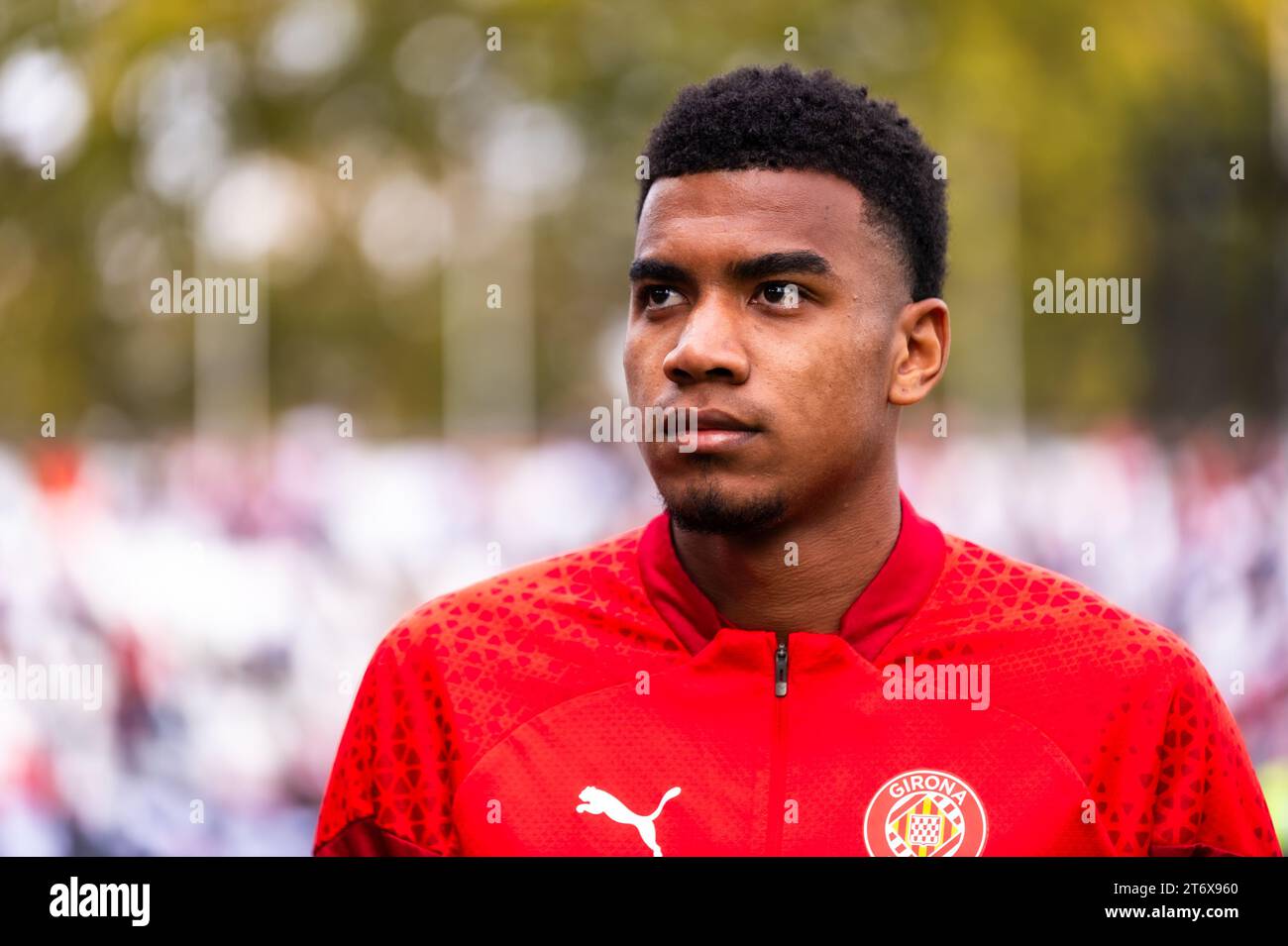 Jhon Solis of Girona seen before the 2022–23 La Liga football match ...