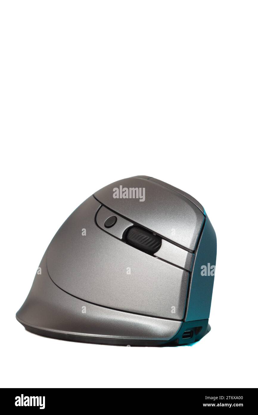 Isolated vertical mouse. Concept of body health. Office syndrome ...