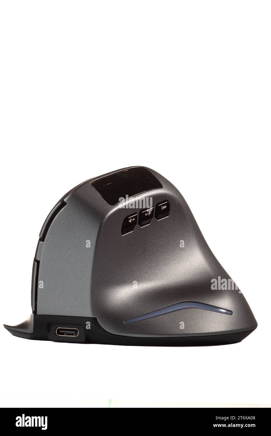 Isolated vertical mouse. Concept of body health. Office syndrome ...