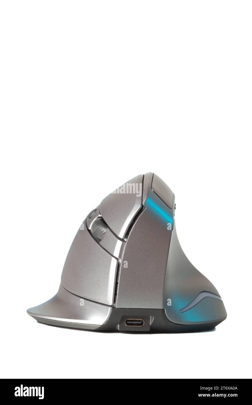 Isolated vertical mouse. Concept of body health. Office syndrome ...