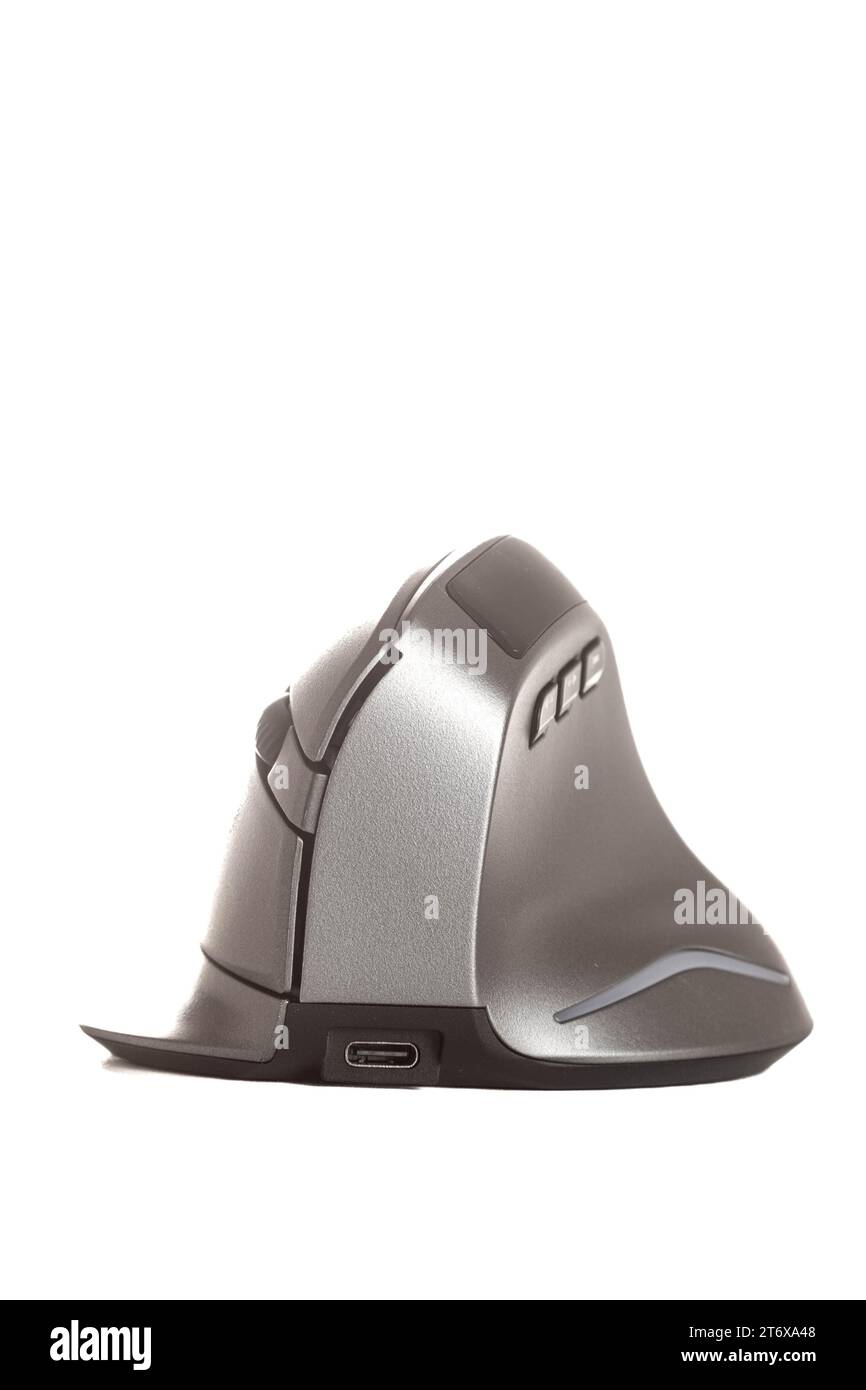 Isolated vertical mouse. Concept of body health. Office syndrome ...