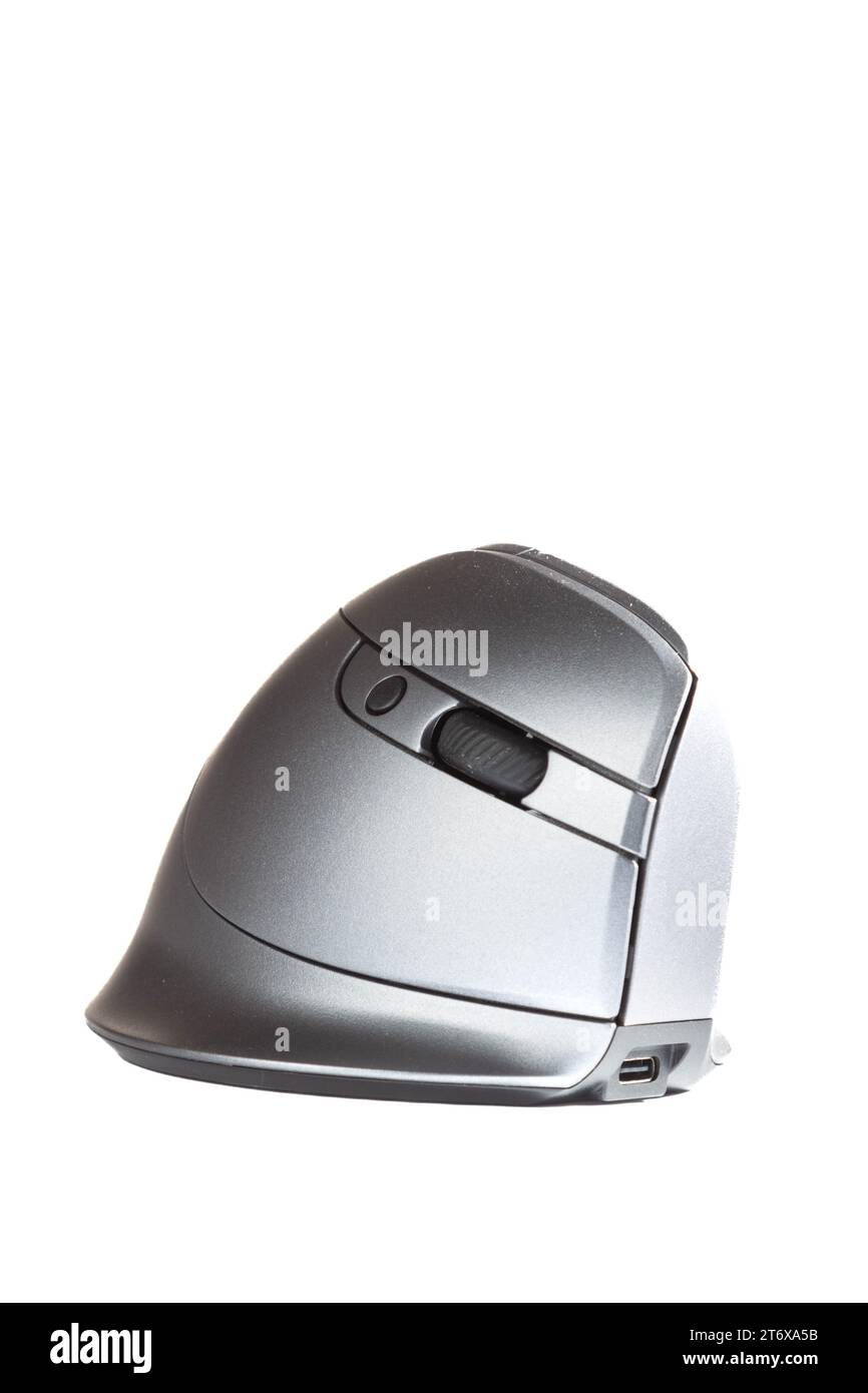 Isolated vertical mouse. Concept of body health. Office syndrome ...