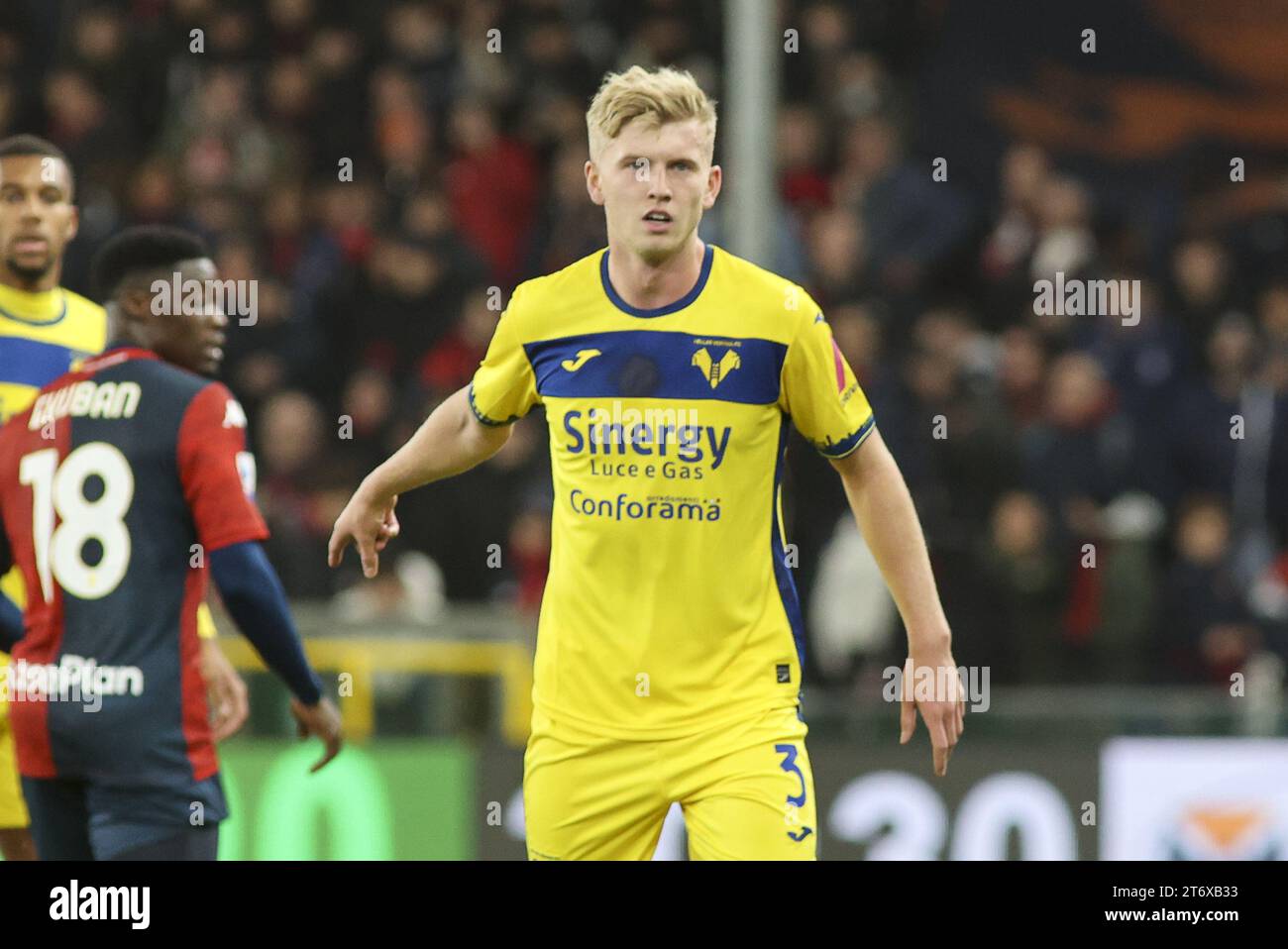 Josh Doig of Hellas Verona FC during Genoa CFC vs Hellas Verona FC, 12Â ...