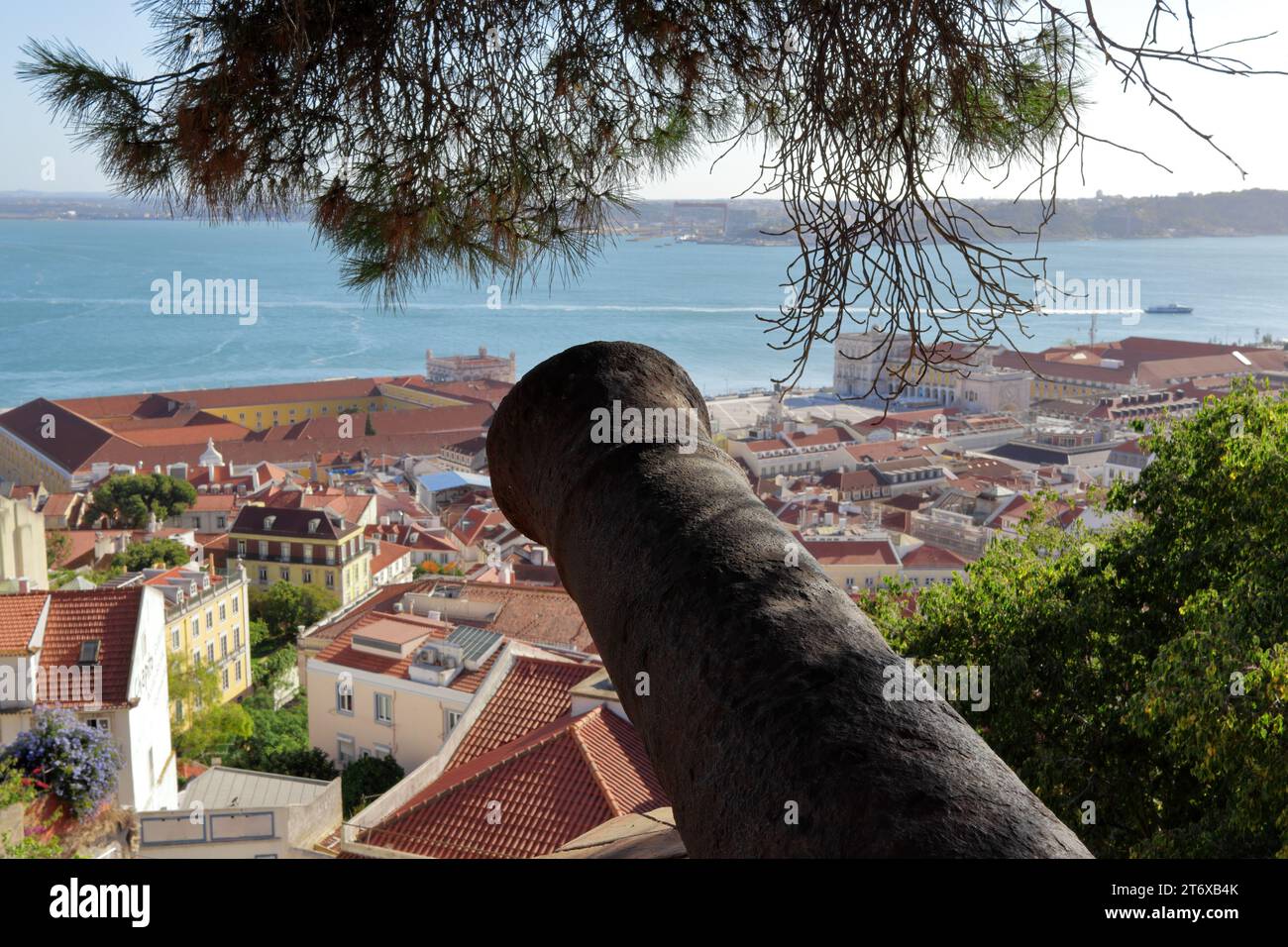 View of Lisbon from the hill of Saint George Castle (Castelo De Sao ...