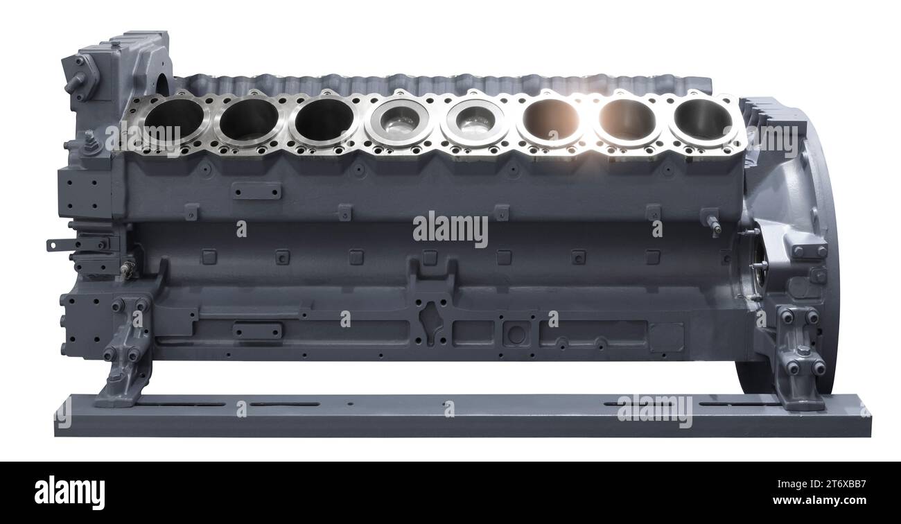 Cylinder block large diesel Cut Out Stock Images & Pictures - Alamy