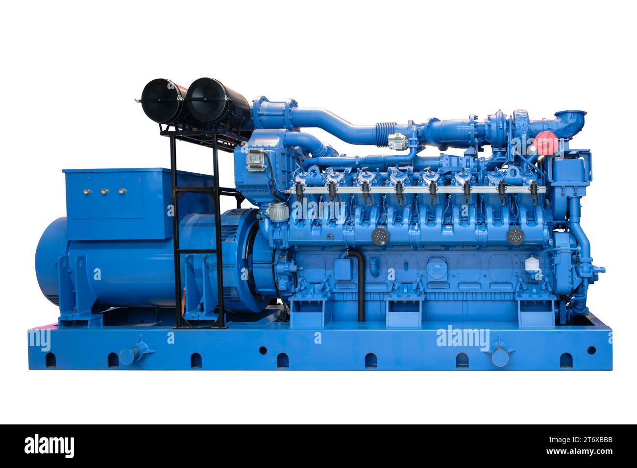 A very large electric diesel generator, Emergency power supply. Powered ...
