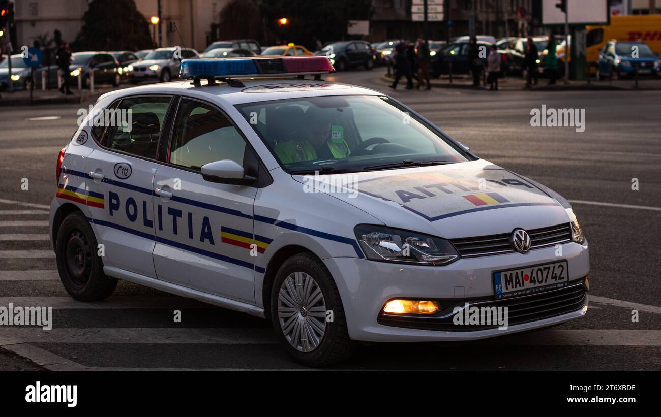 Romanian police control hi-res stock photography and images - Alamy