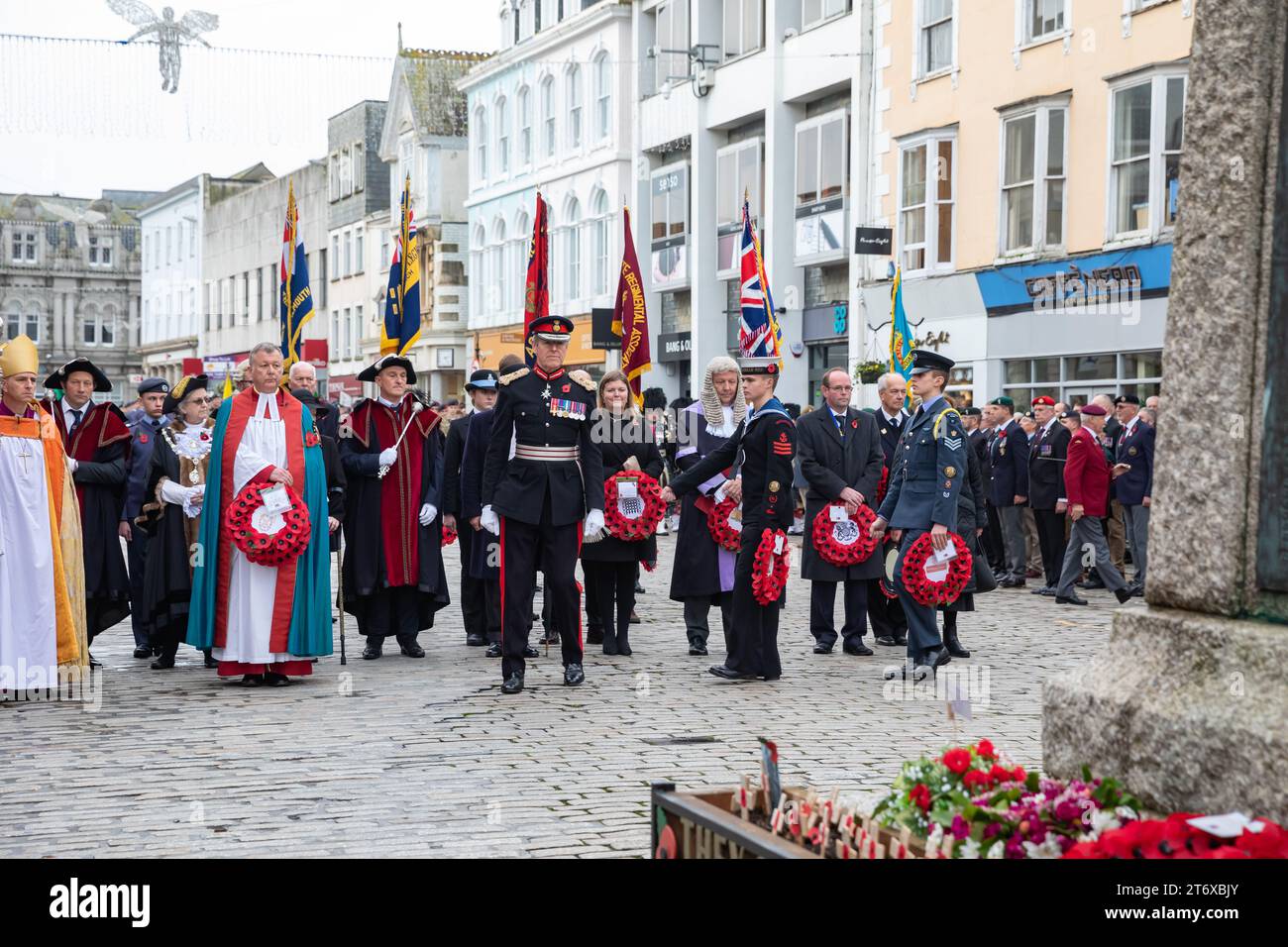 Lord lieutenant for cornwall col e t bolitho obe hi-res stock ...