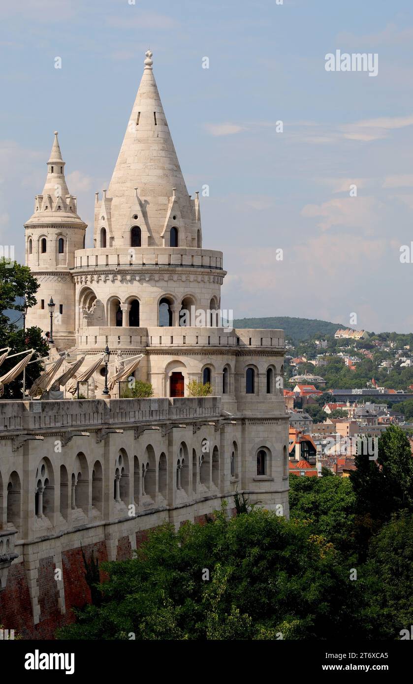 Budapest, B, Hungary - August 18, 2023: Fishermans Bastion ancient ...