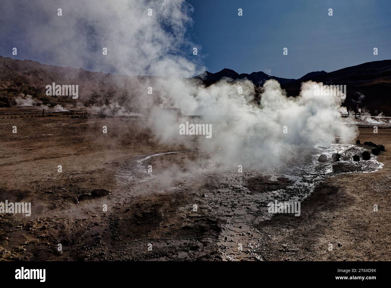 Breathtaking sunrise at Geysers El Tatio in the Atacama Desert - Chile ...