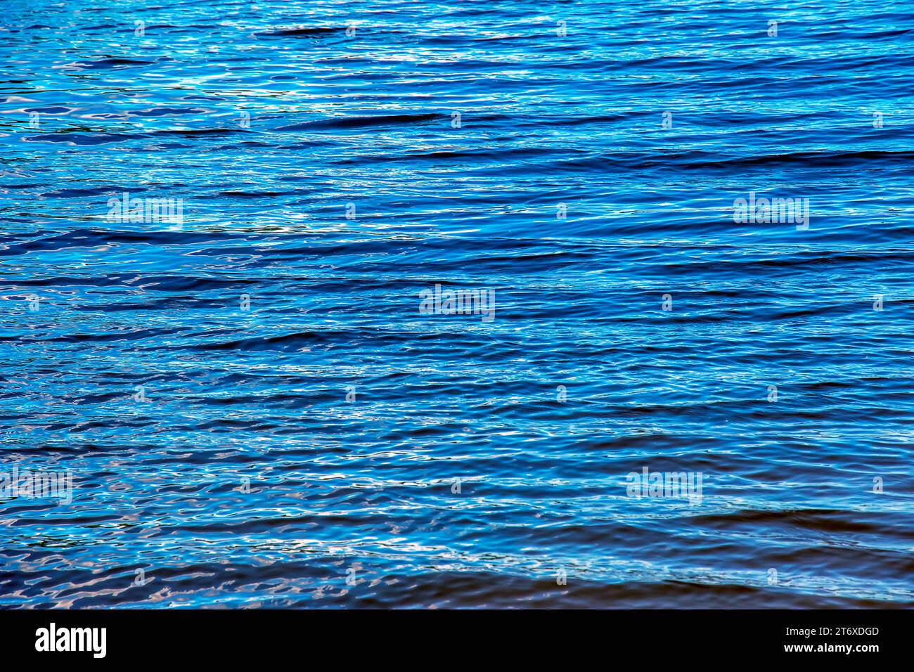 Water ripple texture background. Wavy water surface during sunset ...