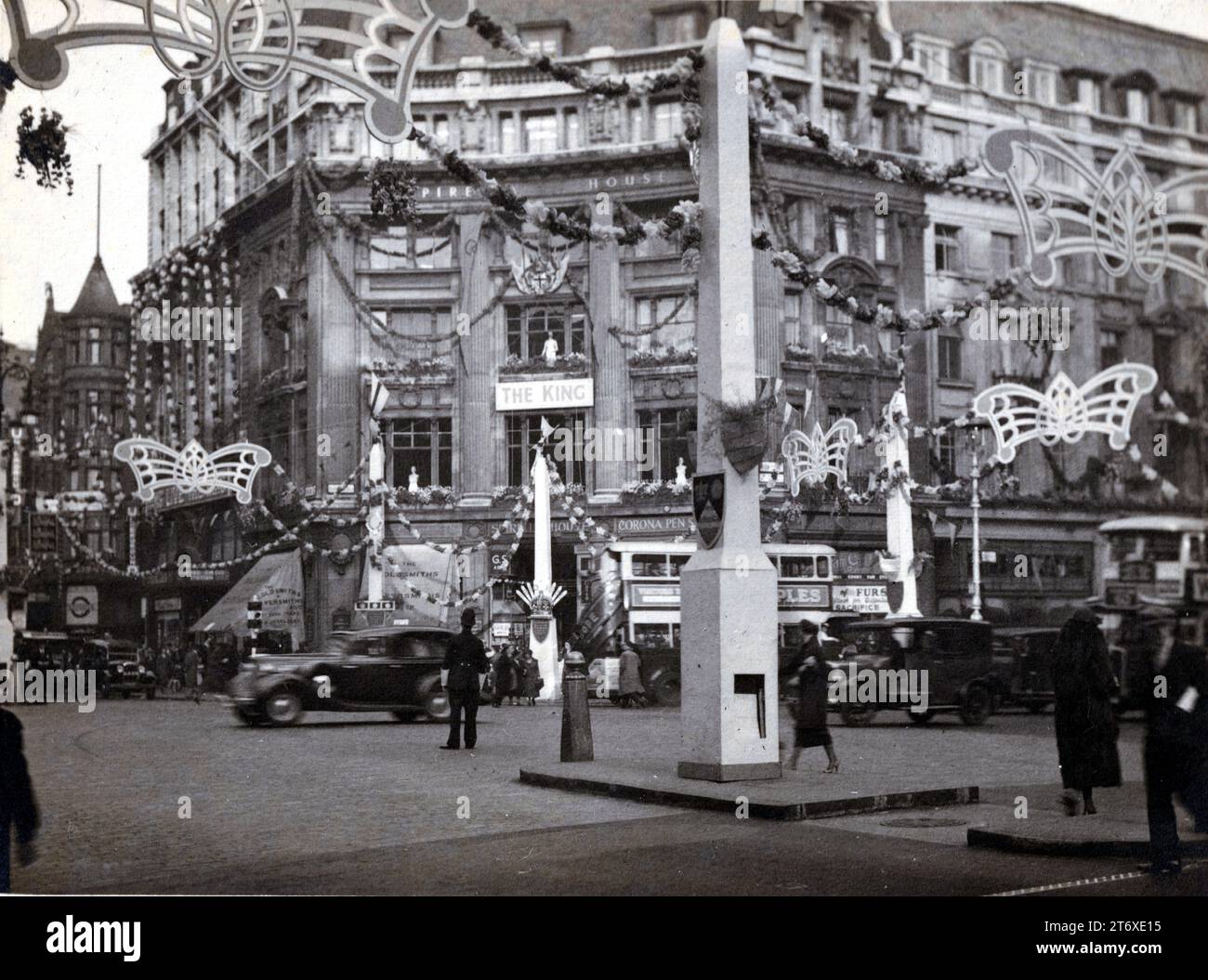 Oxford Circus - George V Jubilee Celebrations Stock Photo - Alamy