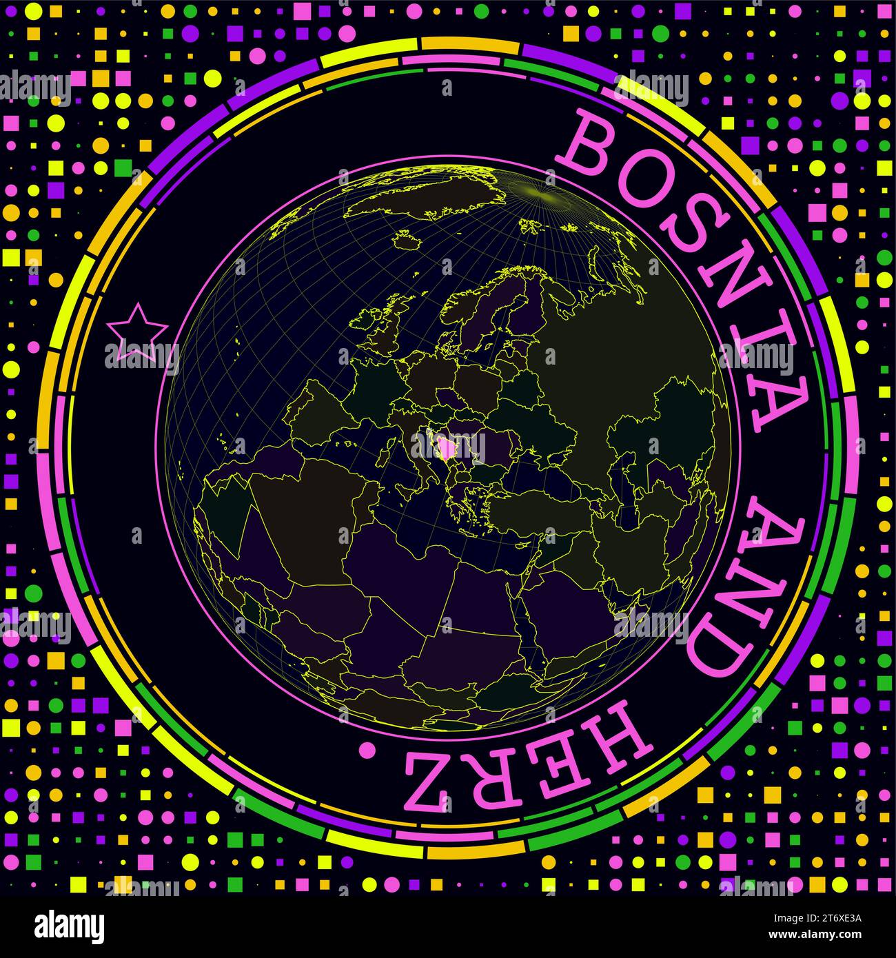 Bosnia herzegovina view Stock Vector Images - Alamy