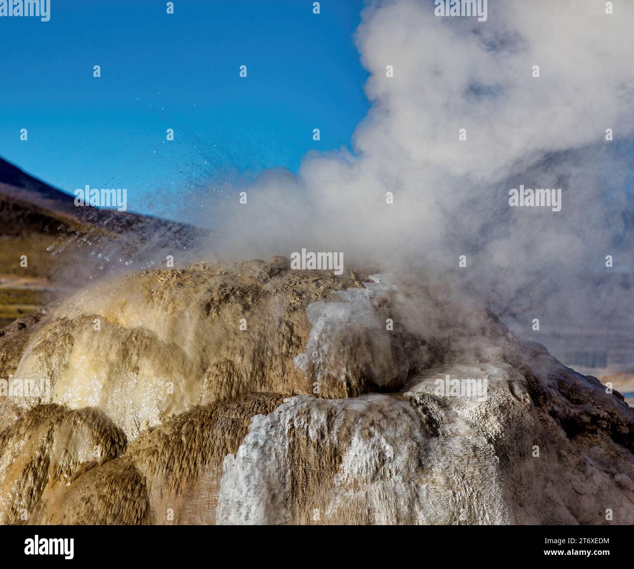 Breathtaking sunrise at Geysers El Tatio in the Atacama Desert - Chile ...