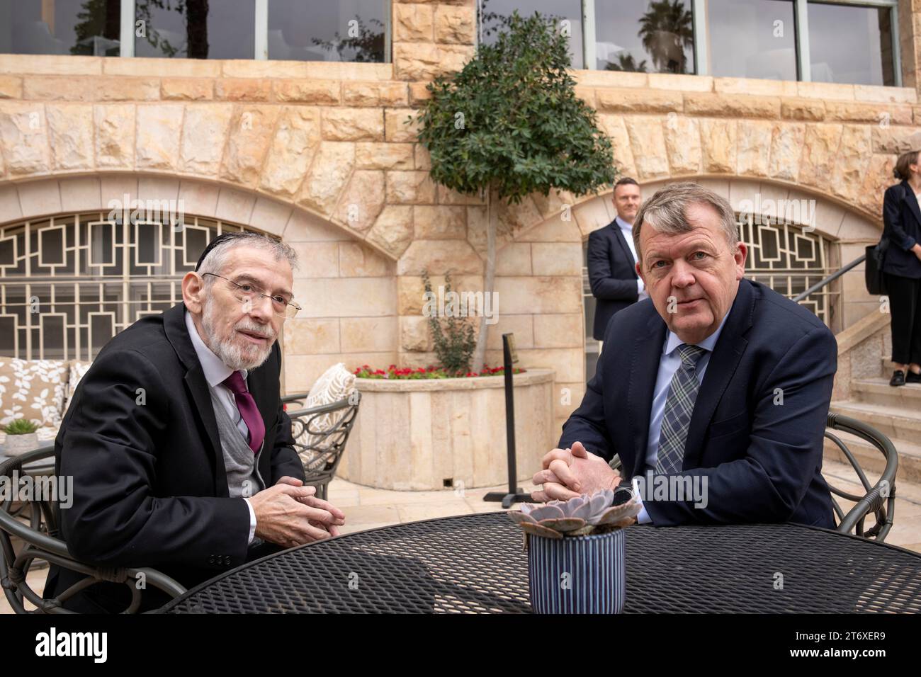 The Danish Foreign Minister Lars Loekke Rasmussen meets the Danish ...