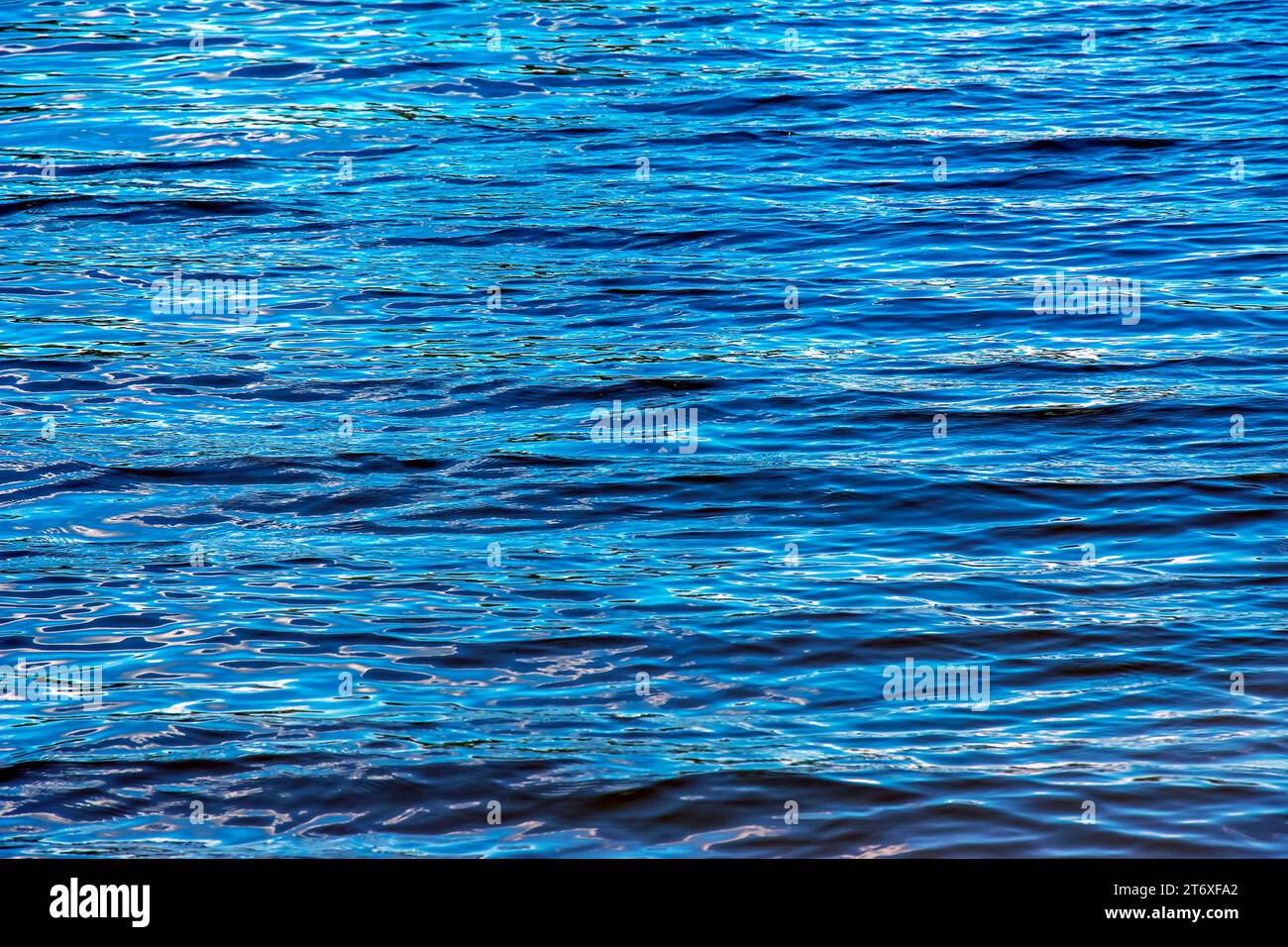 Water ripple texture background. Wavy water surface during sunset ...