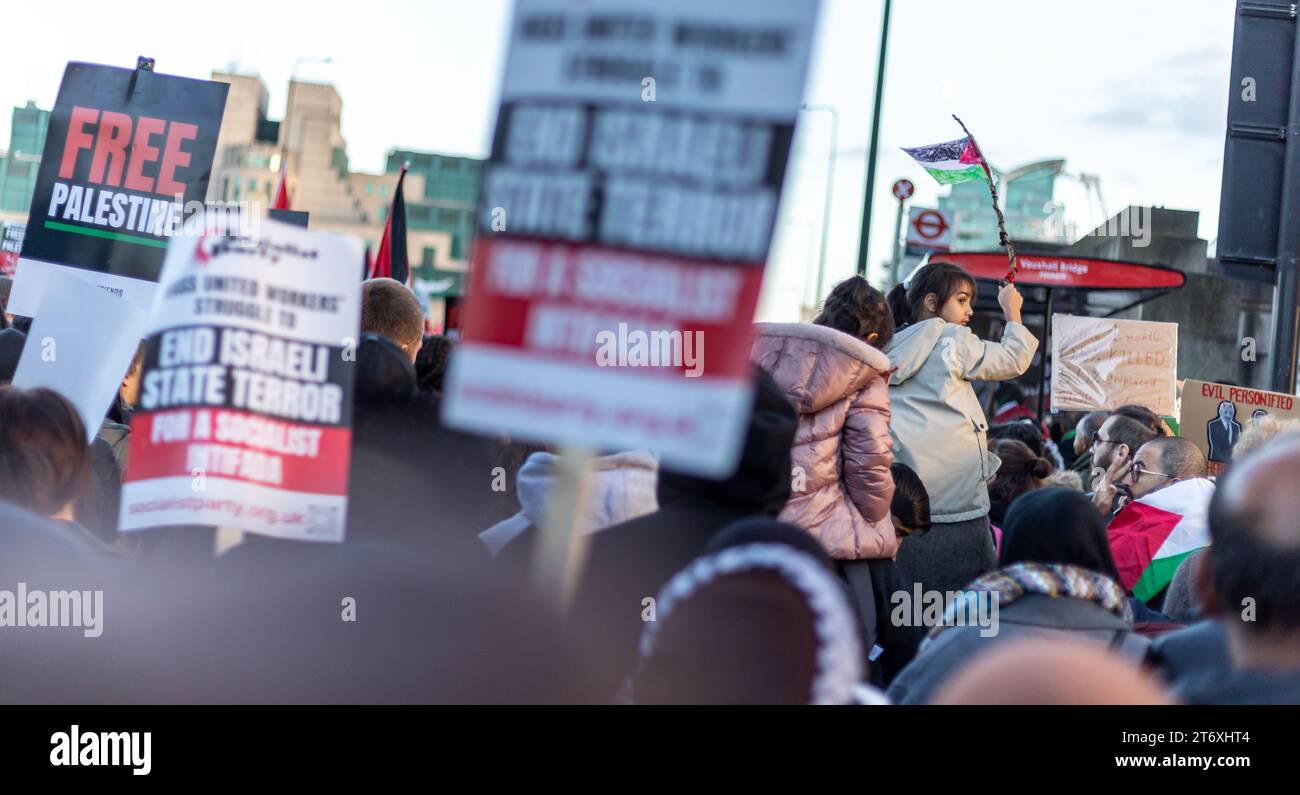 11th November Palestinian Solidarity March - Armistace Day Stock Photo ...