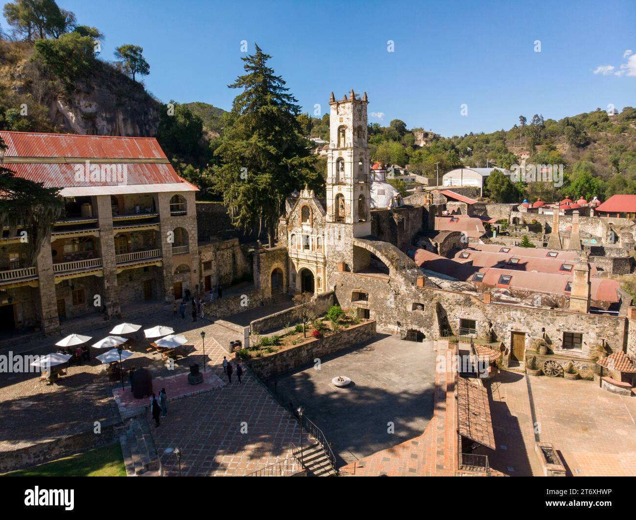 Hacienda Santa Maria Regla, Hidalgo, Mexico Stock Photo - Alamy