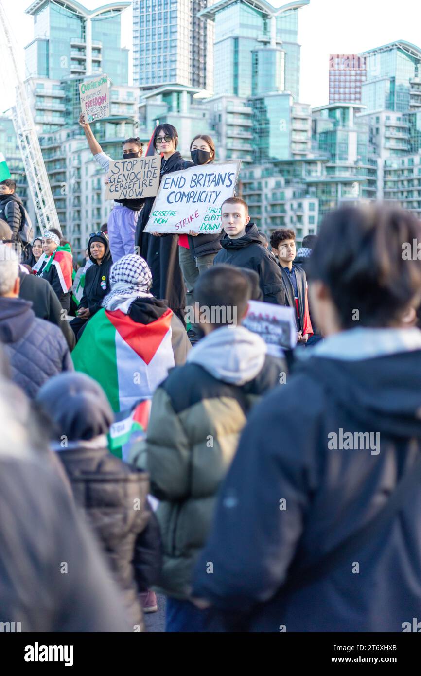 11th November Palestinian Solidarity March - Armistace Day Stock Photo ...